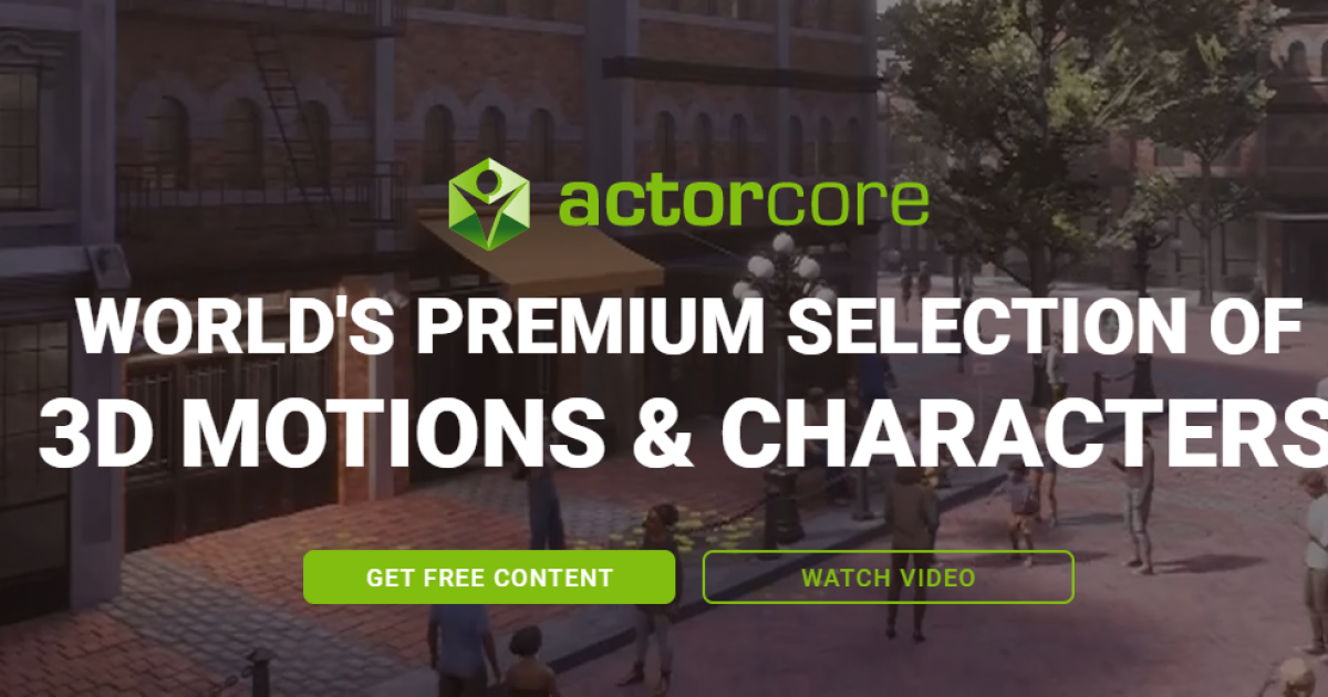 32 ingyenes mocap és 4 riggelt karakter az ActorCore könyvtárból - Meshmag